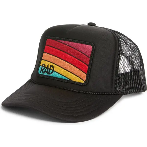 FRIDAY FEELIN’ Patch Trucker Hat - Black