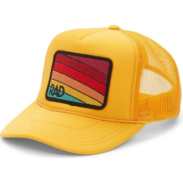 FRIDAY FEELIN’ Patch Trucker Hat - Gold