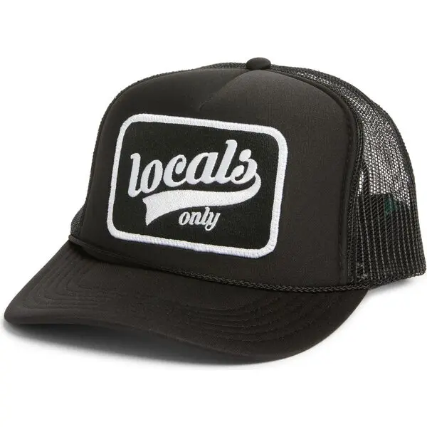 FRIDAY FEELIN’ Locals Only Trucker Hat - Black