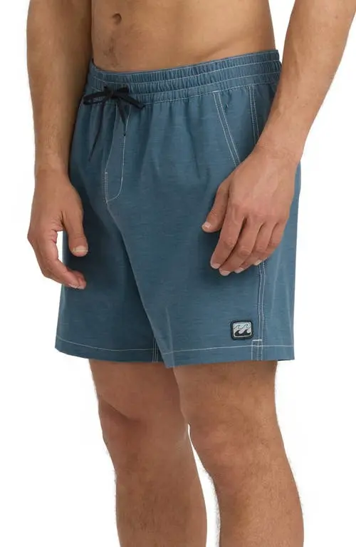 BILLABONG Every Other Day Layback Swim Trunks - Rustic Blue