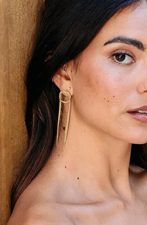 BROOK & YORK Shea Chain Drop Earrings
