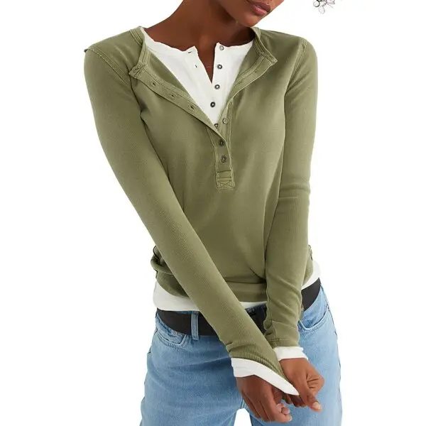 Free People Jamie Henley Top - Capulet Olive