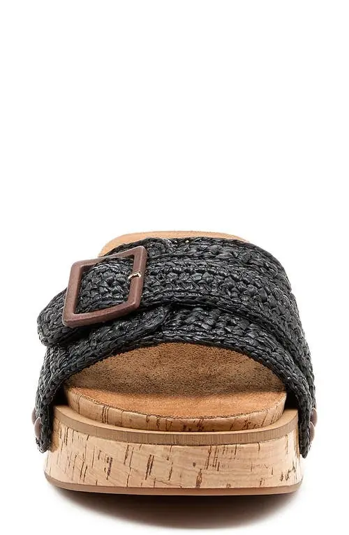 KELSI DAGGER BROOKLYN Paulie Platform Slide Sandal - Black