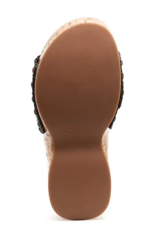 KELSI DAGGER BROOKLYN Paulie Platform Slide Sandal - Black