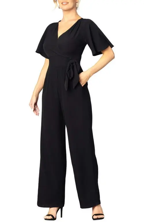 KIYONNA Charisma Crepe Jumpsuit - Black Noir