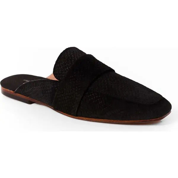 Free People At Ease Suede Loafer - Black Suede