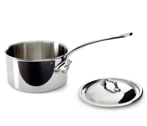 MAUVIEL M'cook 2.6 Qt Stainless Steel Saucepan & Lid - Silver