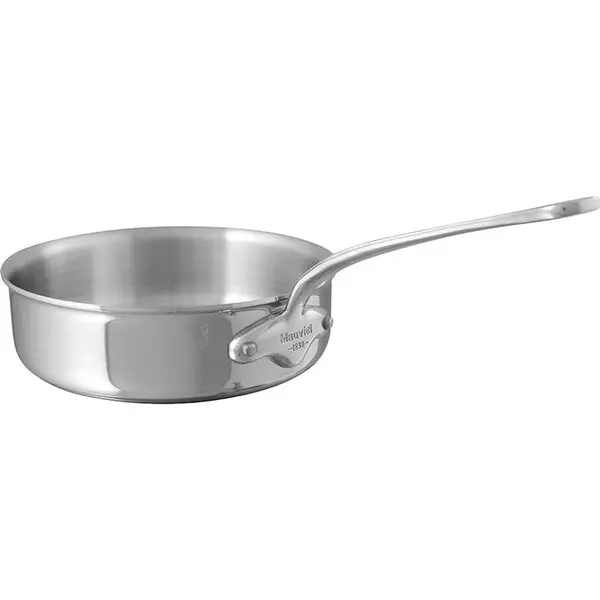 MAUVIEL M'cook 3.2 Qt. Stainless Steel Saute Pan With Helper Handle - Silver
