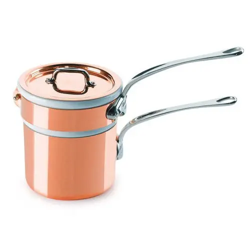 MAUVIEL M'heritage M'150s 0.9 Qt. Bain Marie Cast Stainless Handle - Copper