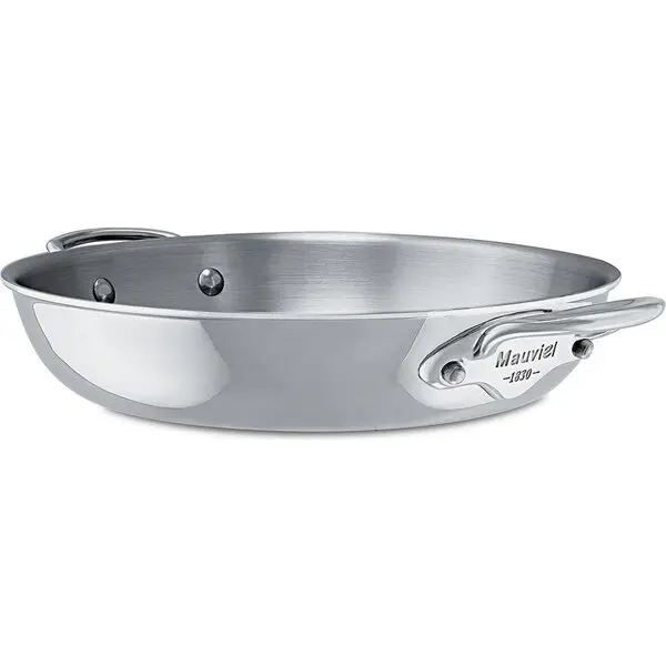MAUVIEL M'cook Stainless Steel Round Au Gratin Pan - Silver