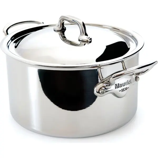 MAUVIEL M'cook 9.1 Qt. Stainless Steel Stewpan & Lid - Silver