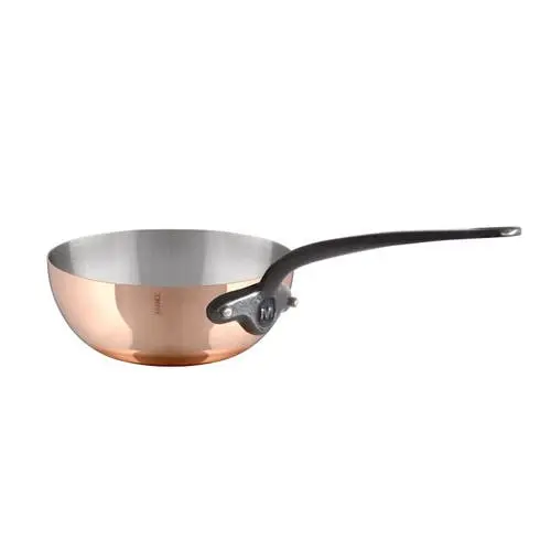 MAUVIEL M'150 Ci Curved Splayed Saute Pan - Copper