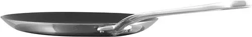 MAUVIEL M'cook Stainless Steel Crepe Pan ,11.7 Inch - Silver