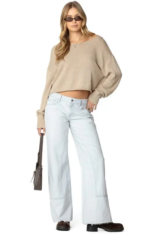 EDIKTED Savanna Low-rise Wide-leg Jeans