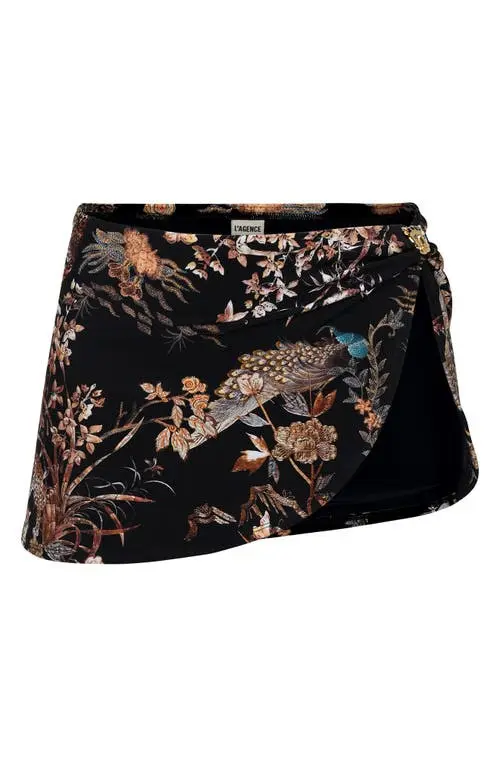 L'Agence Coco Jungle Cover-up Miniskirt