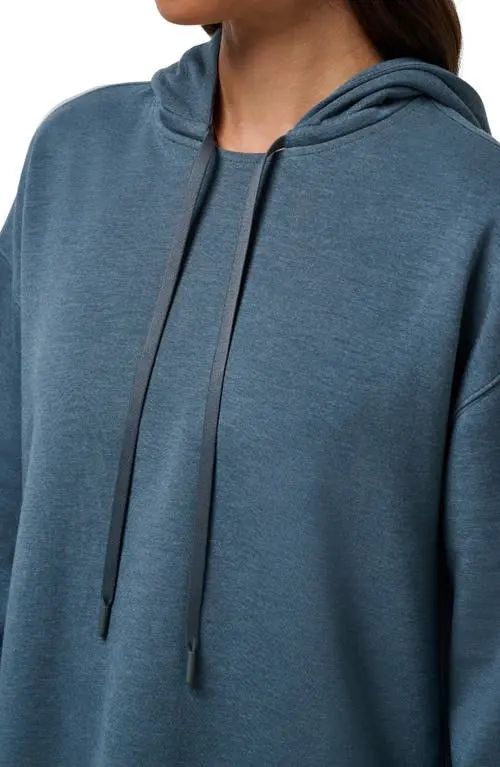 Travis Mathew Skyloft Hooded Sweatshirt - Heather Dark Slate