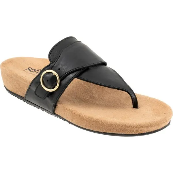 Softwalk Belize 2.0 T-strap Sandal - Black