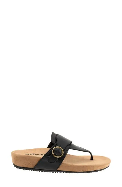Softwalk Belize 2.0 T-strap Sandal - Black