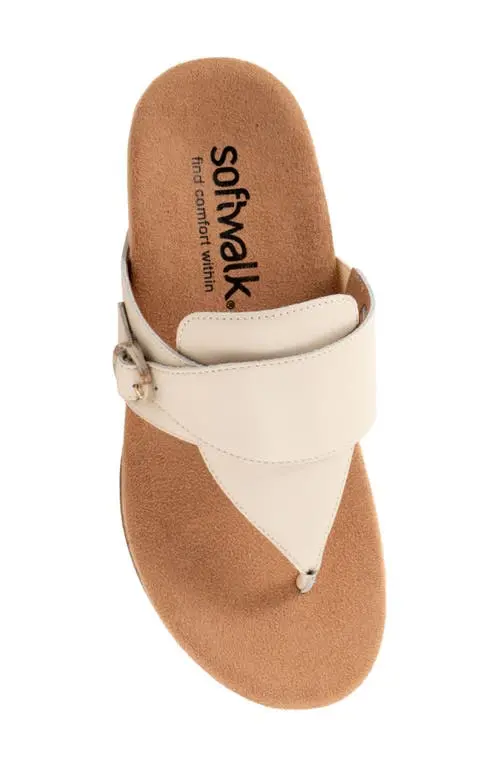 Softwalk Belize T-strap Sandal - Ivory