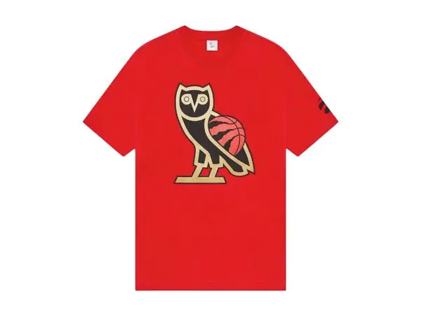 OVO X Nba Toronto Raptors Og Owl T-shirt - Red