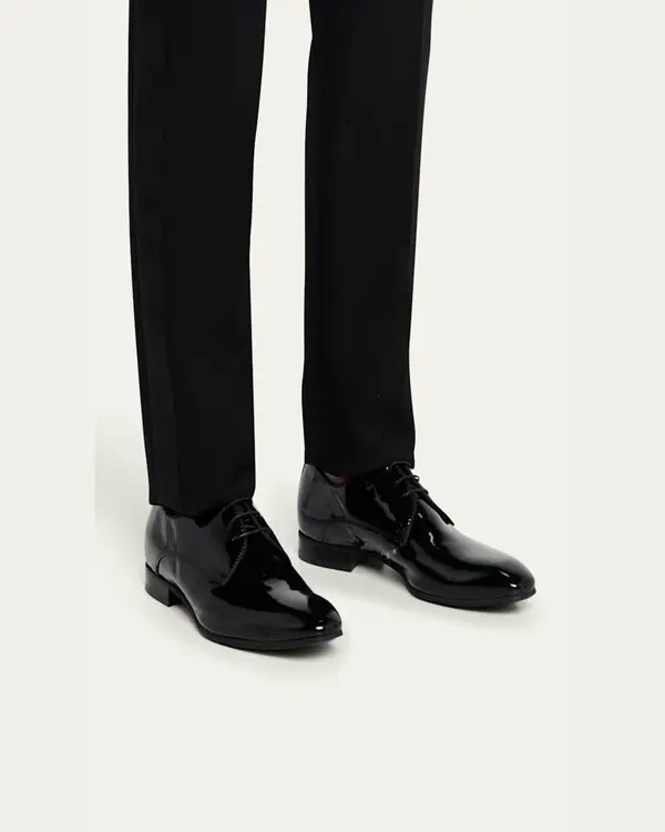 Bergdorf Goodman Patent Leather Derby Shoes