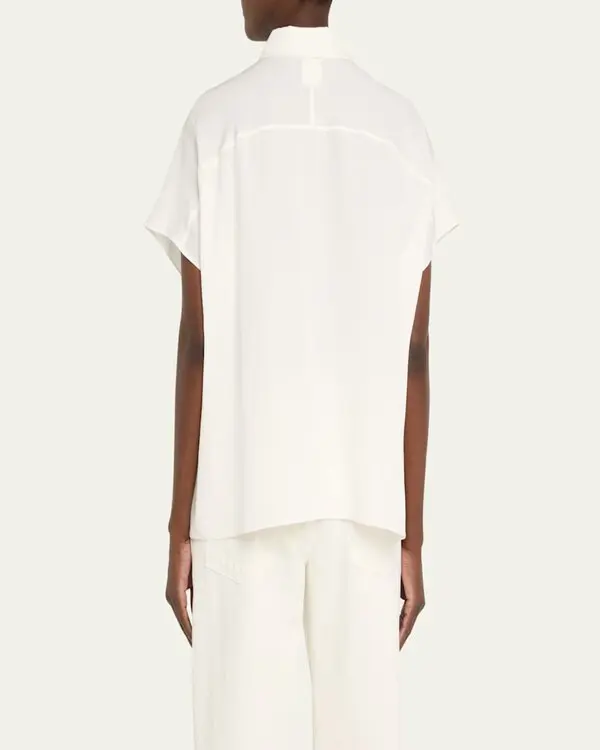 Lafayette 148 New York Silk Georgette Blouse