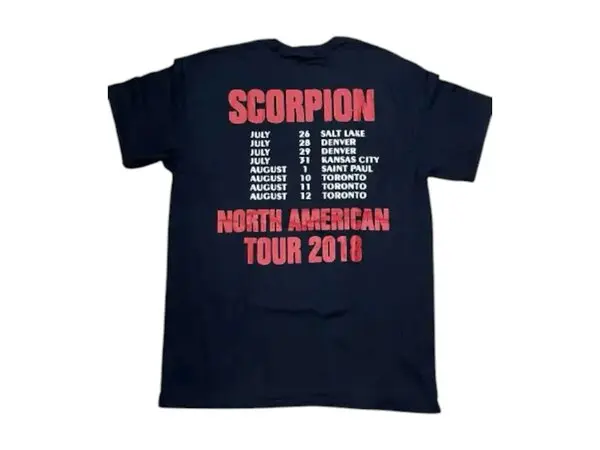 DRAKE Scorpion Tour North America T-shirt - Black
