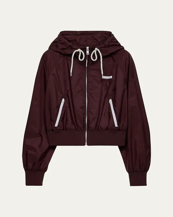 Prada Hooded Zip-up Jacket