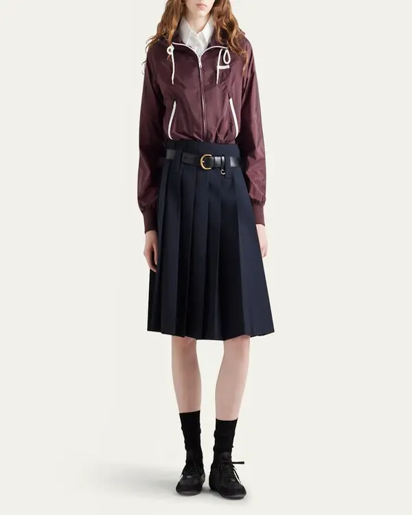 Prada Hooded Zip-up Jacket