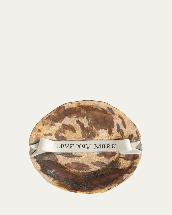 L'Objet X Ruan Hoffmann Love You More Plate - Gold
