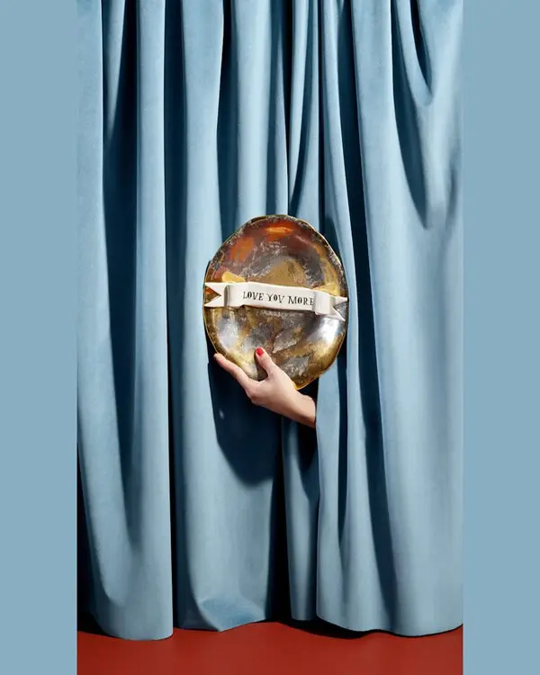 L'Objet X Ruan Hoffmann Love You More Plate - Gold