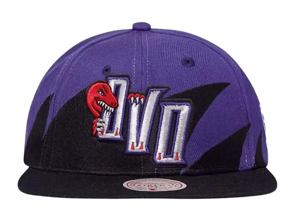 OVO X Mitchell & Ness Toronto Raptors ‘95 Draft Day Snapback Cap - Black/purple