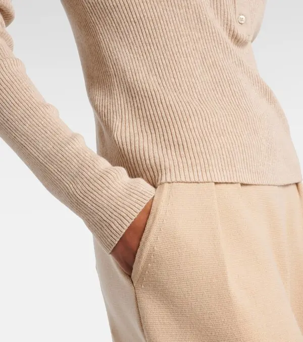 Staud Macaw Cotton And Cashmere Henley Shirt
