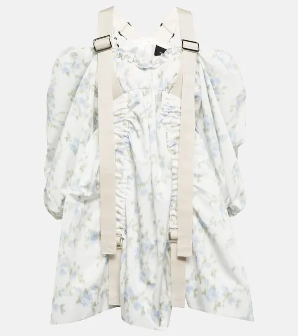 Simone Rocha Puff-sleeve Minidress - Multicoloured