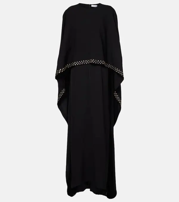 Stella McCartney Embellished Caped Maxi Dress