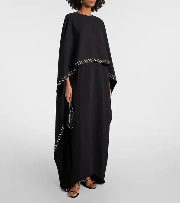 Stella McCartney Embellished Caped Maxi Dress