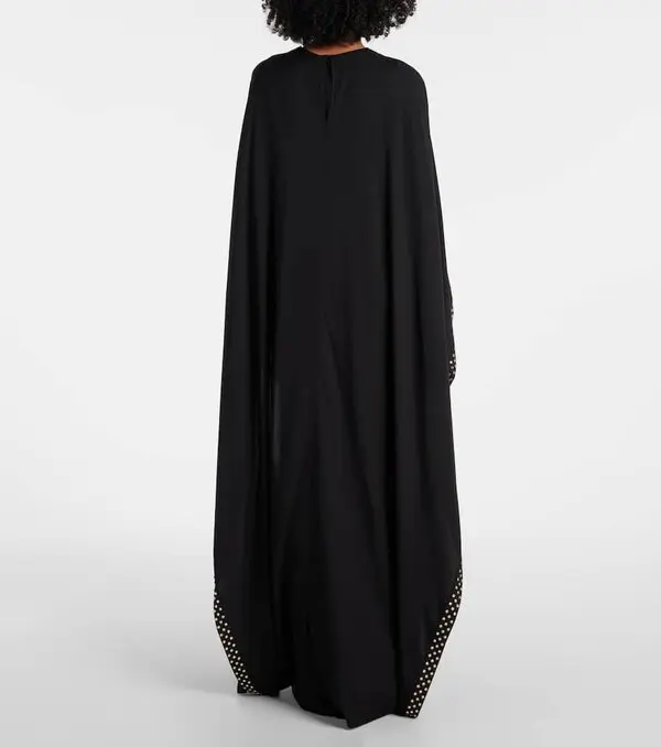 Stella McCartney Embellished Caped Maxi Dress
