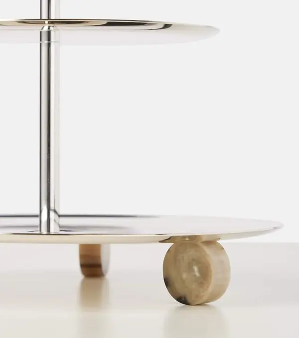 Brunello Cucinelli Horn And Steel Cake Stand