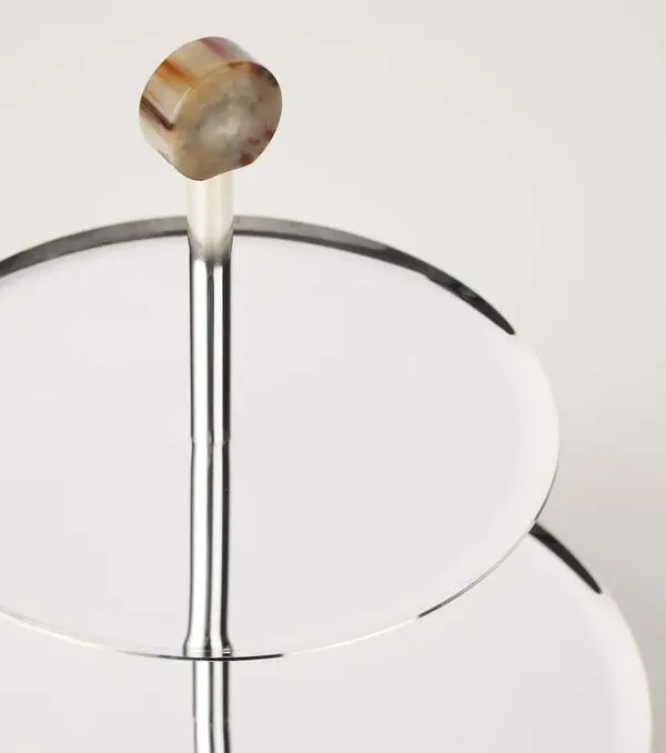 Brunello Cucinelli Horn And Steel Cake Stand