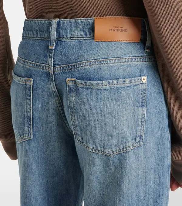 7 For All Mankind Tess Wide-leg Distressed Jeans