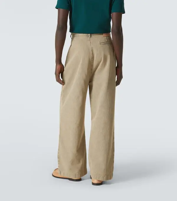 Loewe Pleated Wide-leg Jeans