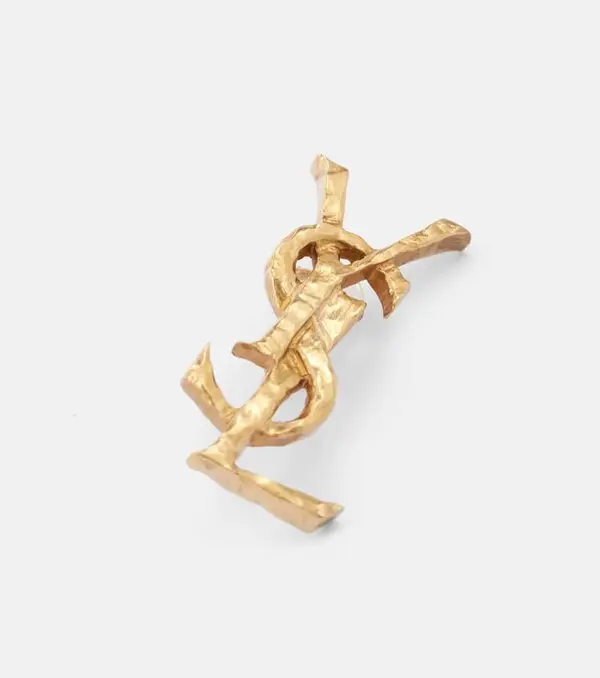 Saint Laurent Cassandre Clip-on Single Earring - Gold