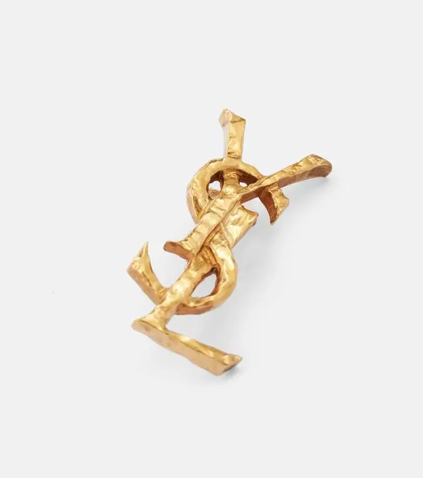Saint Laurent Cassandre Clip-on Single Earring - Gold