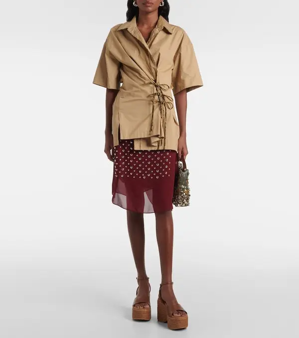 GIANVITO ROSSI Leather Platform Espadrilles