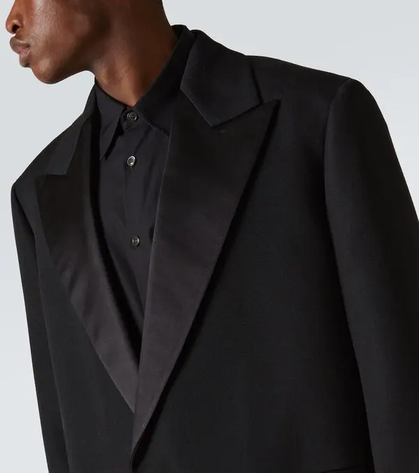 JIL SANDER Silk-trimmed Wool Coat