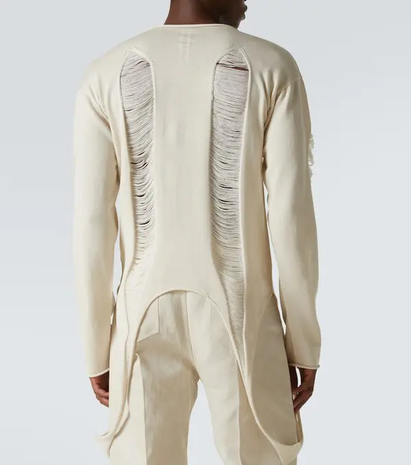 Rick Owens Distressed Wool Sweater