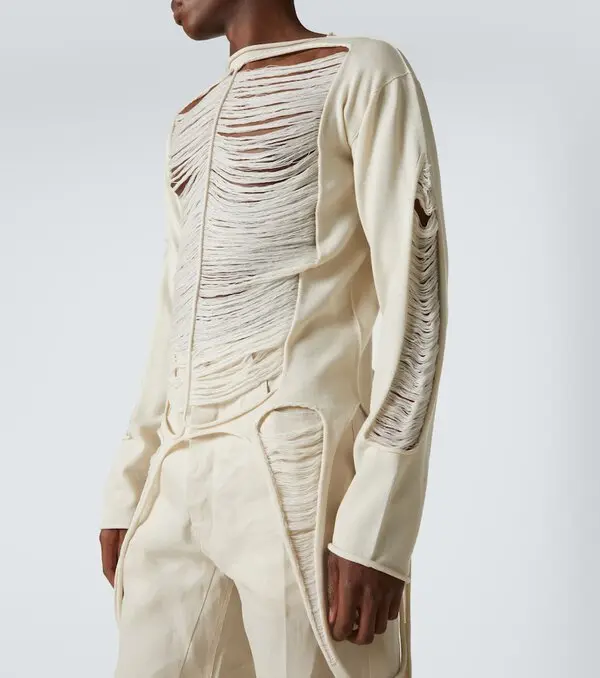 Rick Owens Distressed Wool Sweater