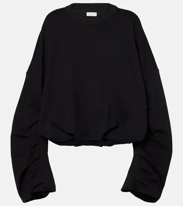 Dries Van Noten Cotton Sweatshirt - Black