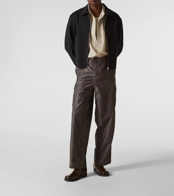 Our Legacy Way Wide-leg Cotton-blend Pants