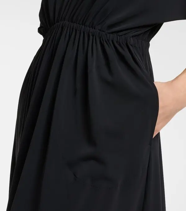 ERES Adele Gathered Jersey Maxi Dress - Black